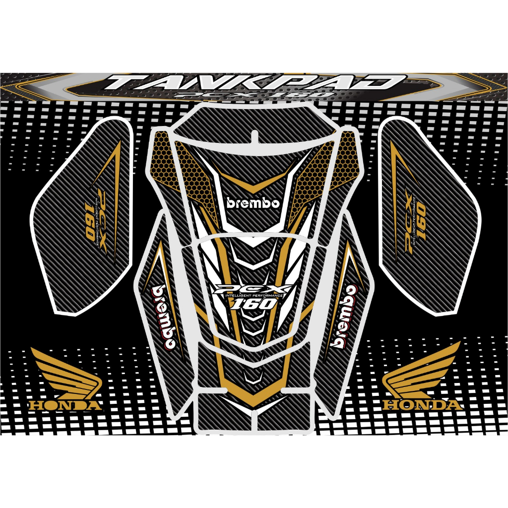Jual Body Protector Pcx 160 New 2021 - 2023 / Tankpad Deckpad Set Side ...