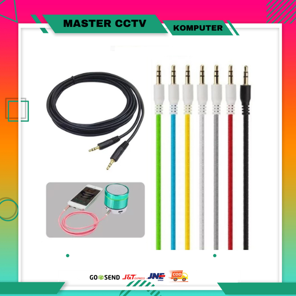 Jual Kabel Audio AUX Jack 3.5mm 1IN1 1M For HP Speaker Mobil Komputer PC | Shopee Indonesia
