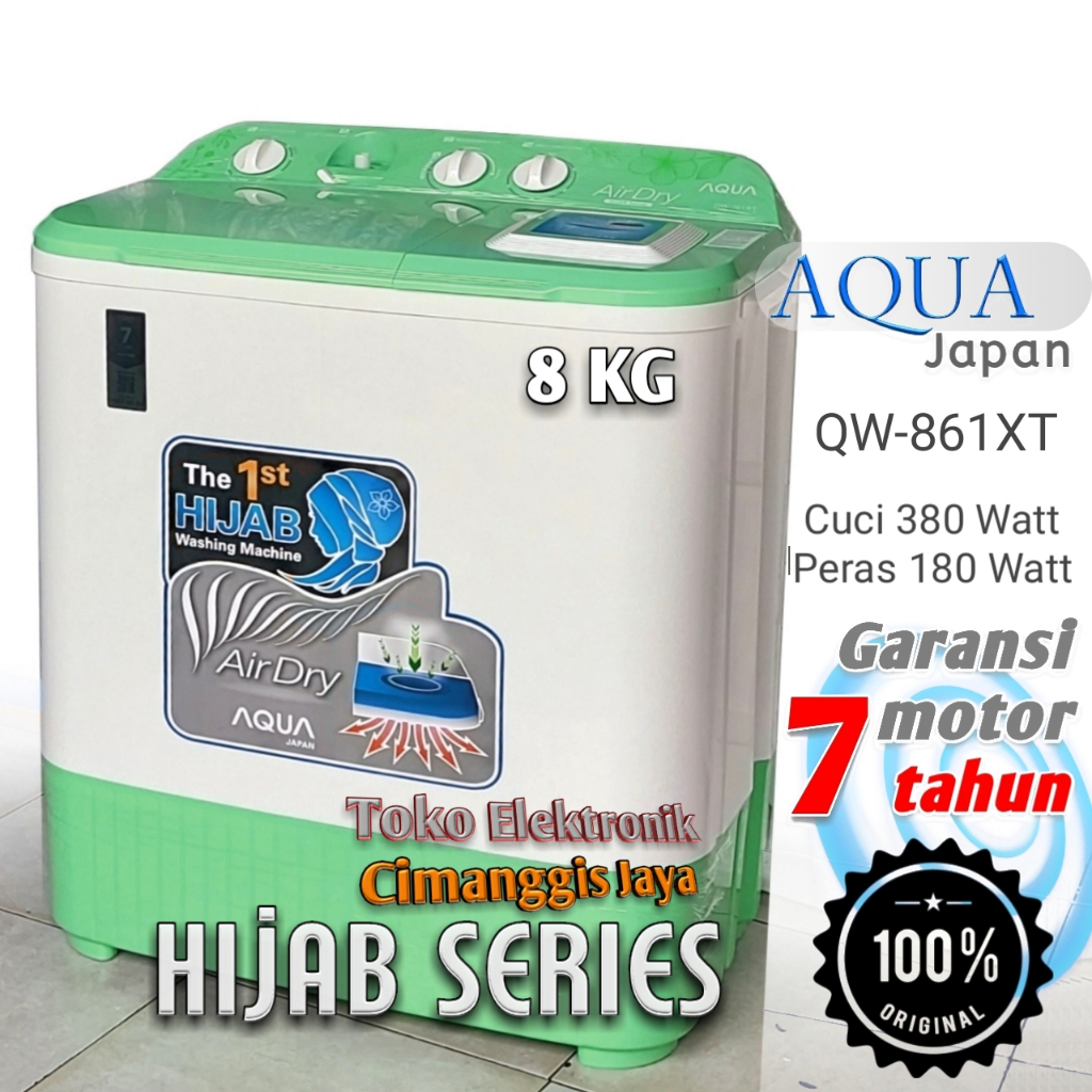 Jual mesin cuci Aqua 2 tabung 7 kg 8 kg 9 kg 10 kg 12 kg | Shopee Indonesia