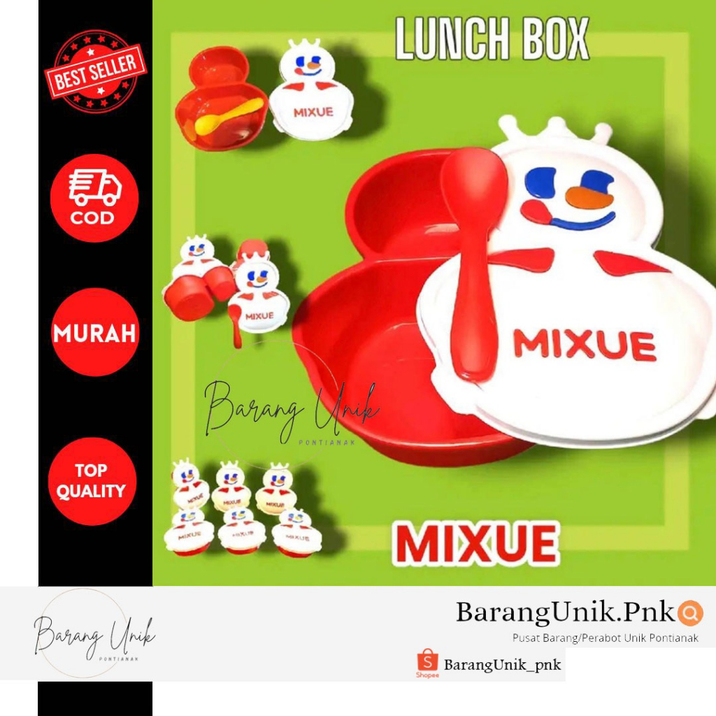Jual LUNCH BOX KOTAK BEKAL MIXUE FREE SENDOK | Shopee Indonesia