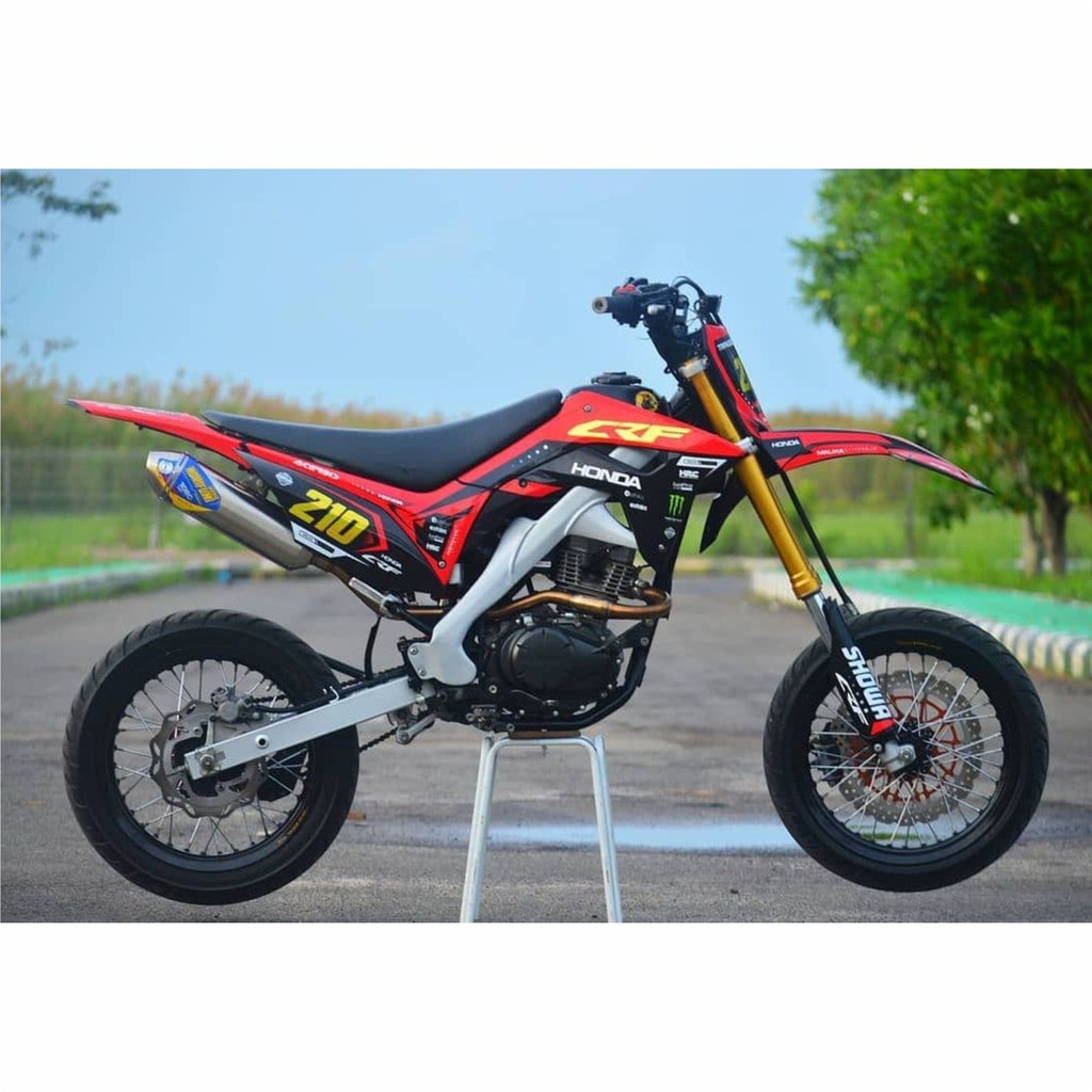 Jual Decal CRF Hitam Merah full body decal crf terbaru 2023 | Shopee ...