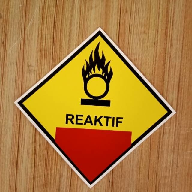 Jual Sign Akrilik Reaktif Limbah B3 Ukuran 25X25CM Akrilik Rambu Limbah ...