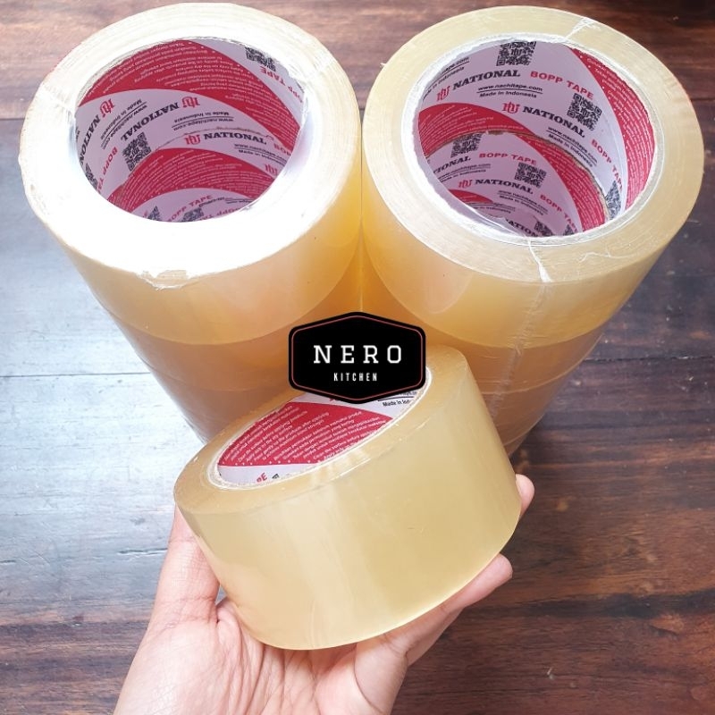 Jual Isolasi Bening 90 Yard / Lakban Bening 2 inch / Perekat | Shopee ...