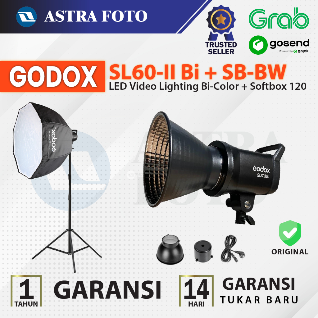 Jual GODOX SL-60II BI VIDEO LED BOWENS MOUNT SL60II BI LAMPU STUDIO SL60W | Shopee Indonesia