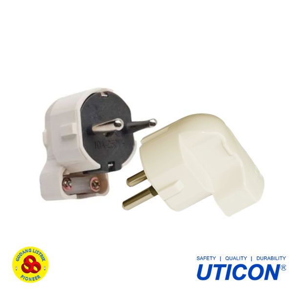 Jual Uticon Steker Arde L S-30 Bulat Sideway Round Plug Colokan Kabel ...