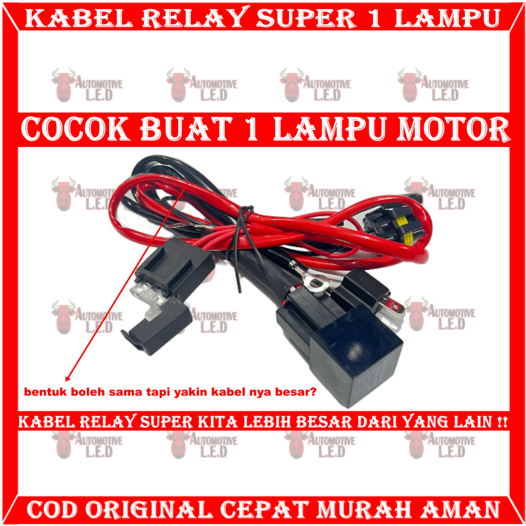 Jual ORIGINAL KABEL RELAY BILED DAN RELAY HID MOTOR | KABEL SET HID ...