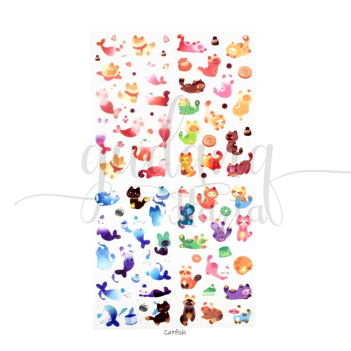 Jual Stiker PVC ISI 4 Random Cute Things Sticker Motif Cactus Candy DIY ...