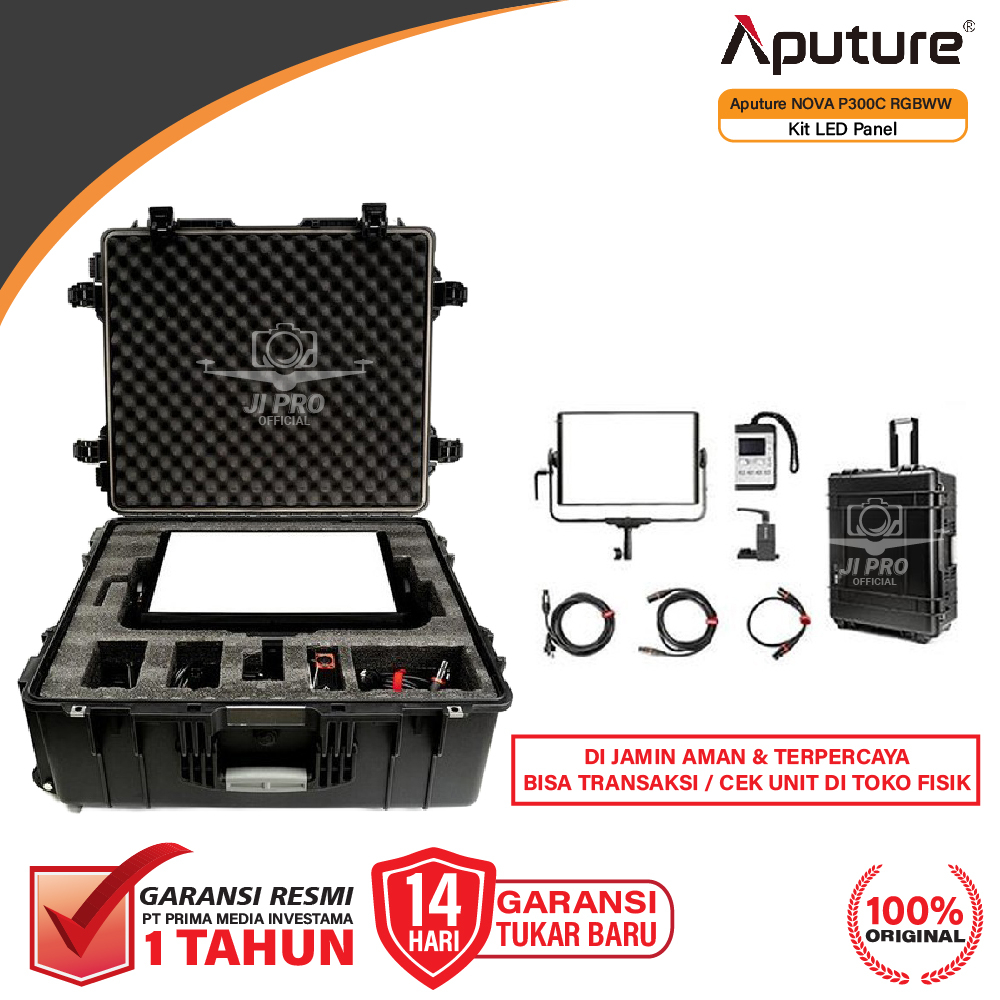 Jual Aputure NOVA P300C RGBWW Kit LED Panel Hardcase Trolley Original ...