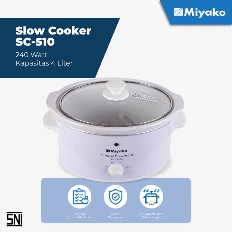Jual MIYAKO - Slow Cooker SC 510 (BACA DESKRIPSI) | Shopee Indonesia
