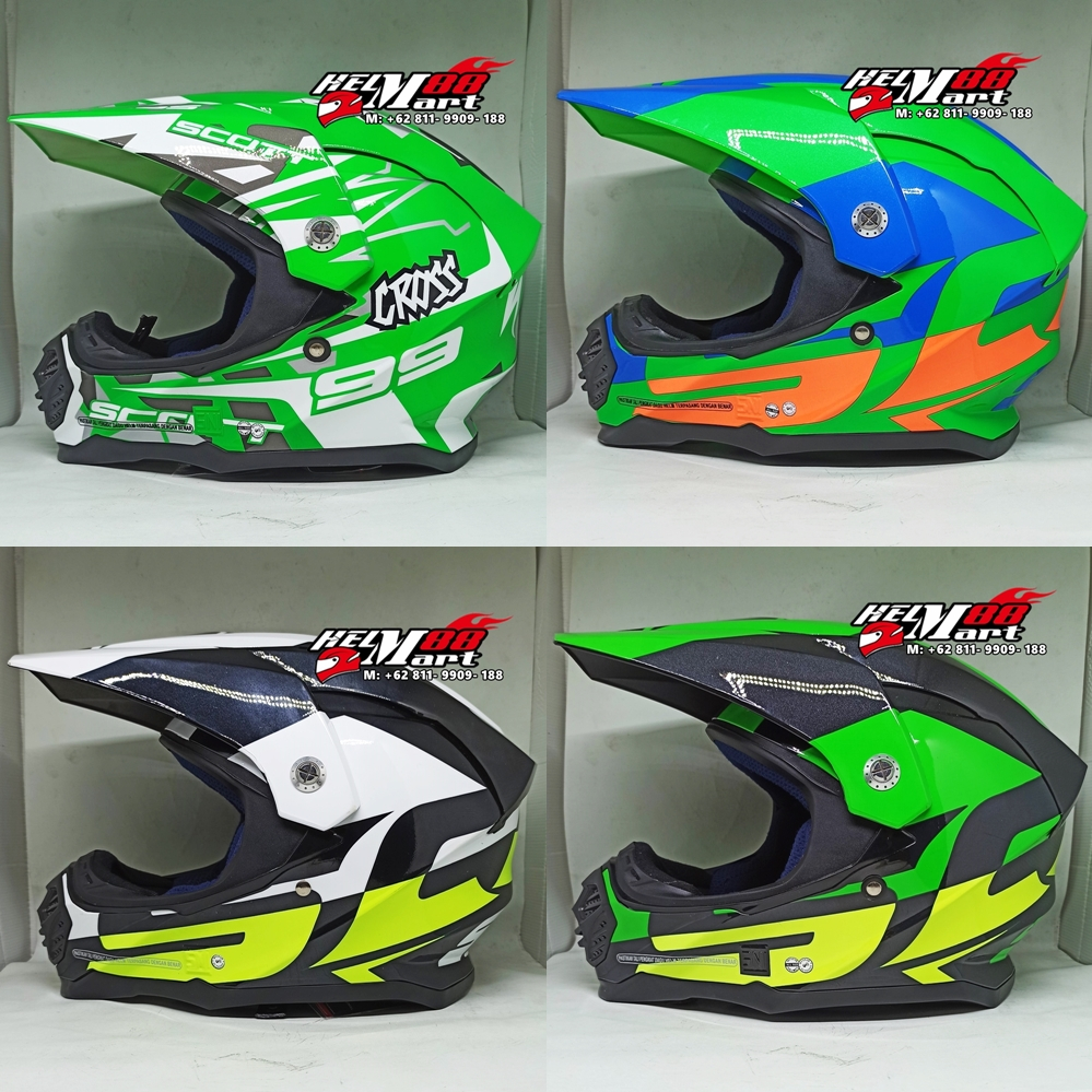Jual Helm Cross Scott - Helm Motocross Scoot Full Face helm cross murah ...
