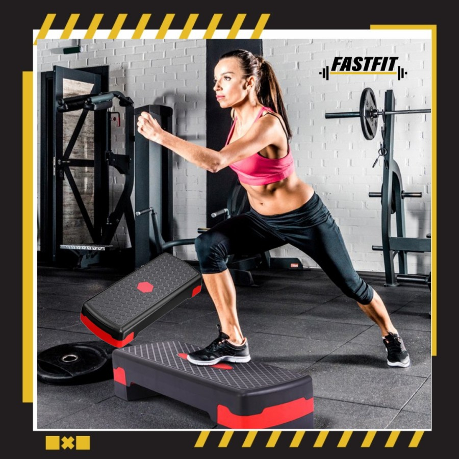 Jual step bench/aerobic step/stepper (kuat 200kg) | Shopee Indonesia