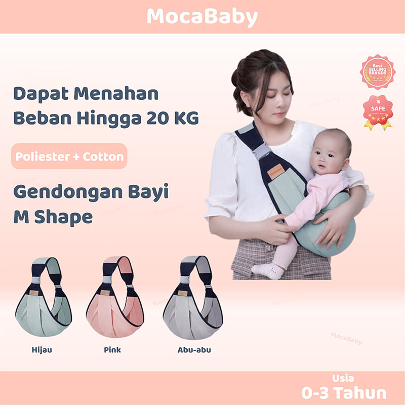 Jual Mocababy Gendongan Bayi Depan Multifungsi 0-3 tahun baby wrap ...