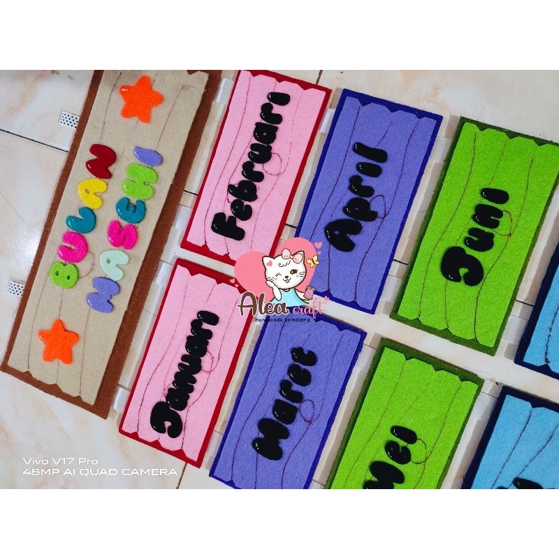 Jual Hiasan dinding Nama bulan Masehi Hiasan dinding kelas | Shopee ...