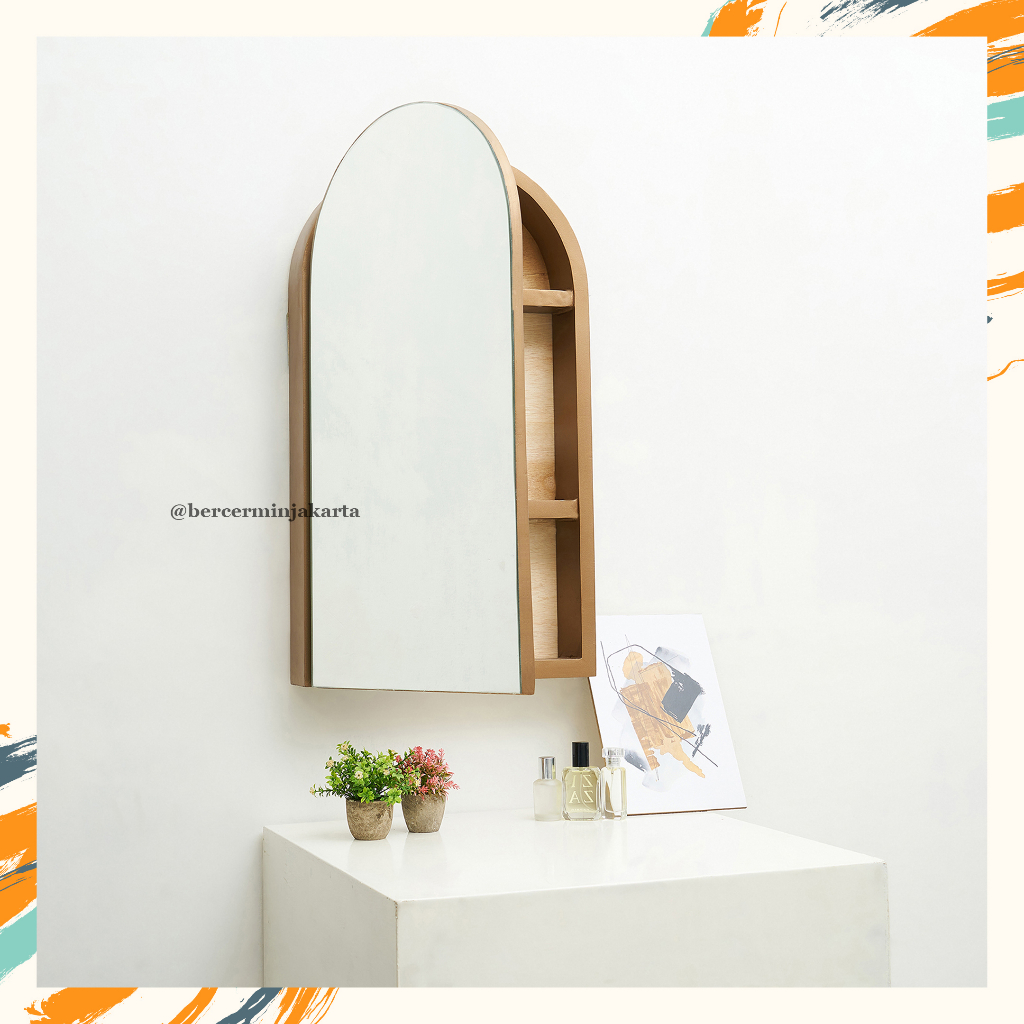 Jual Arch Cabinet Mirror / Cermin Kabinet / Kabinet Kaca / Cermin Rak ...