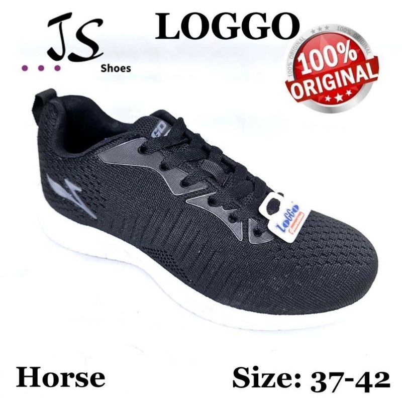 Jual LOGGO HORSE - SEPATU SNEAKERS SEPATU SEKOLAH TALI COWOK DEWASA ...