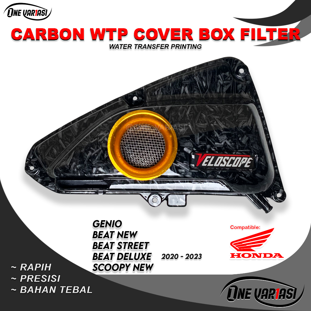 Jual COVER TUTUP BOX FILTER CARBON FORGED VELOCITY GENIO / TUTUP FILTER ...