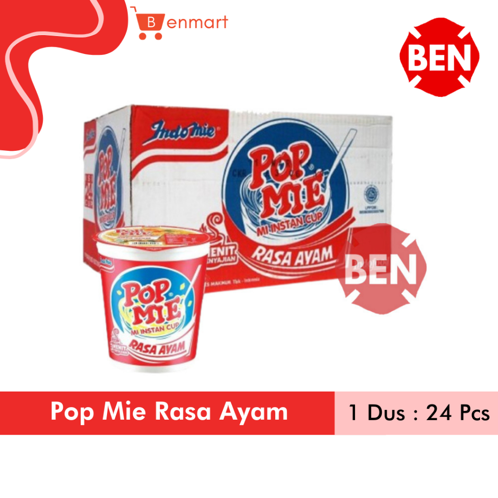 Jual Pop Mie Rasa Ayam 1 Dus 24 Pcs Cup - Popmie Murah Grosir | Shopee ...