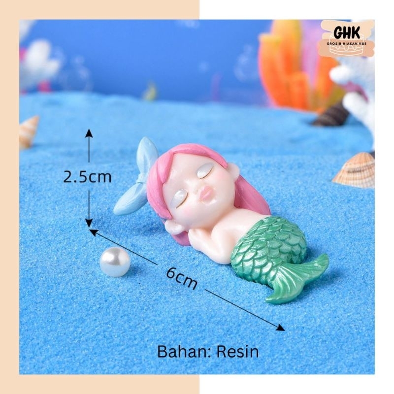 Jual Cake Topper Aneka Mermaid Figure Putri Duyung Hiasan Kue Tema ...