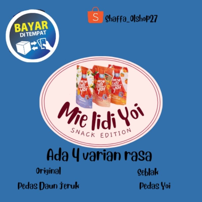 Jual MIE LIDI YOI- Jajanan Kekinian- Snack Viral dijamin bikin nagih ...