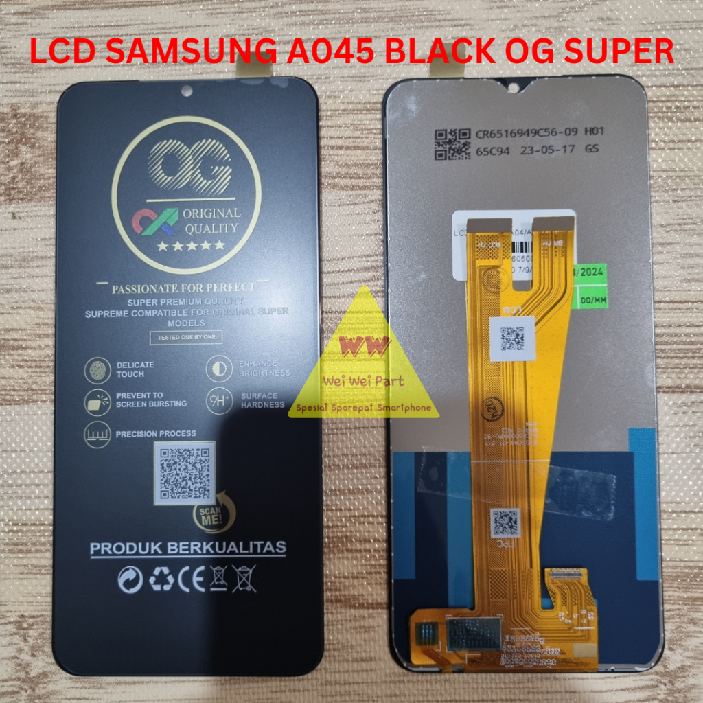 Jual OG Super ~ LCD Touchscreen Samsung A04 / A045 / A045F Black ...