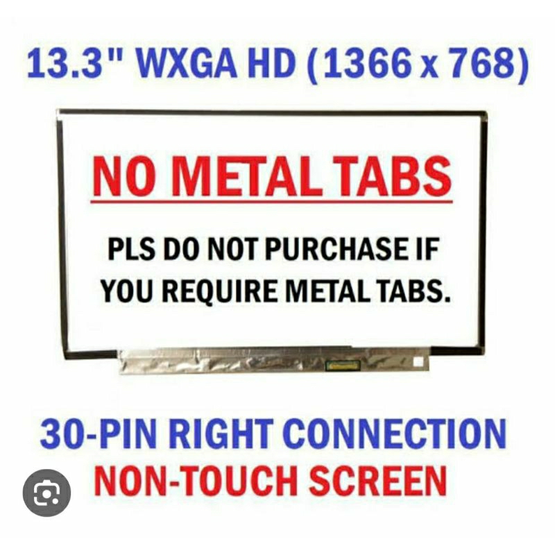Jual DISPLAY PANEL LED LCD SCREEN LAYAR KACA 13.3 SLIM 30PIN 30 PIN IPS ...