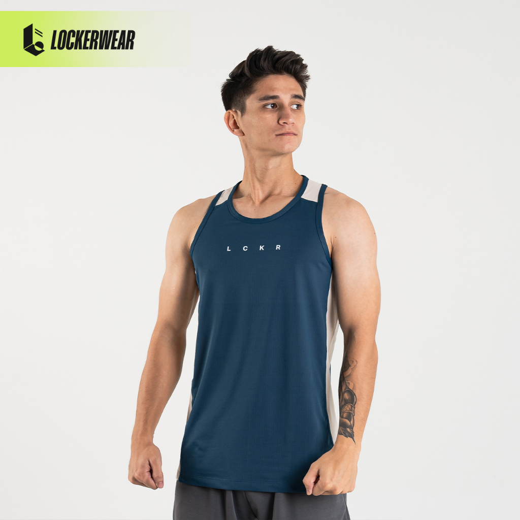 Jual Tank Top Olahraga Pria Baju Singlet Sleeveless Sport Laki Laki Dry ...