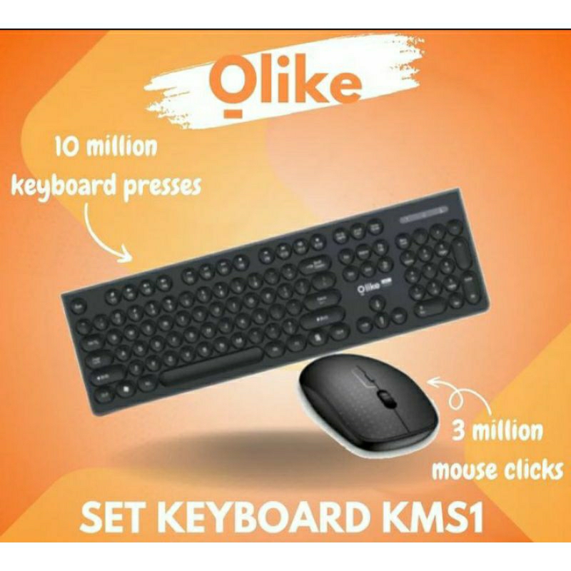 Jual Keyboard set dan Mouse Wireless KMS1 | Shopee Indonesia