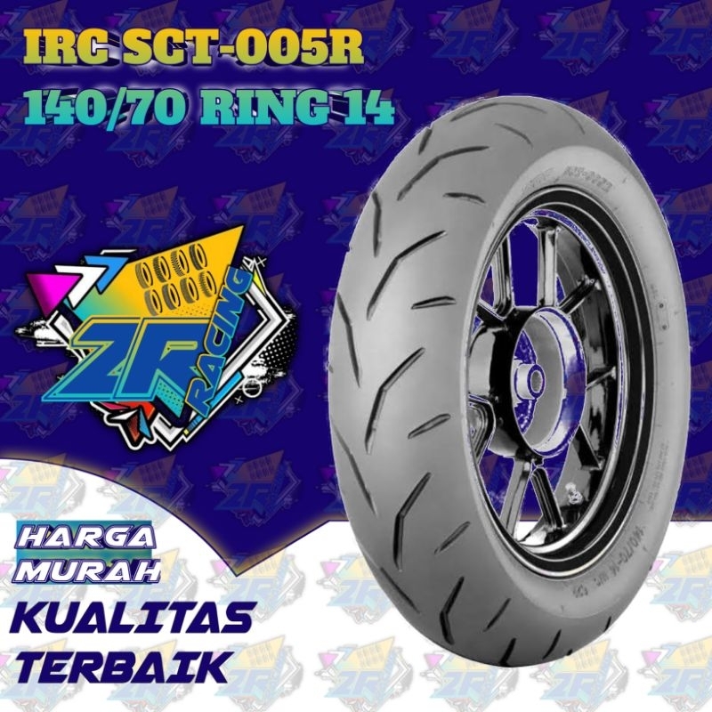 Jual BAN COPOTAN IRC SCT-005R UK. 140/70 -14 TUBELESS PCX AEROX LEXI | Shopee Indonesia