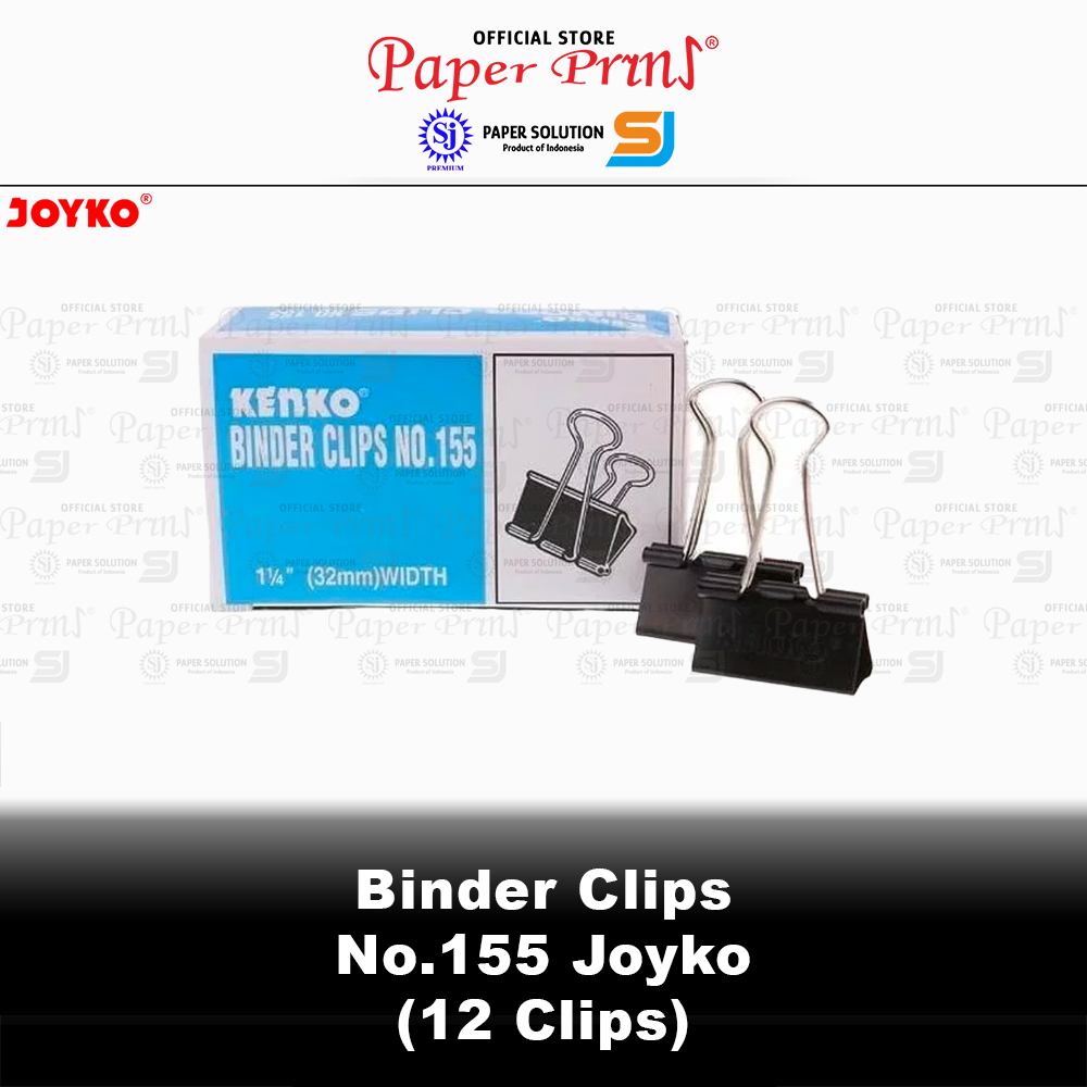 Jual Binder Clip 155 - Box Kecil isi 12 Clips | Shopee Indonesia