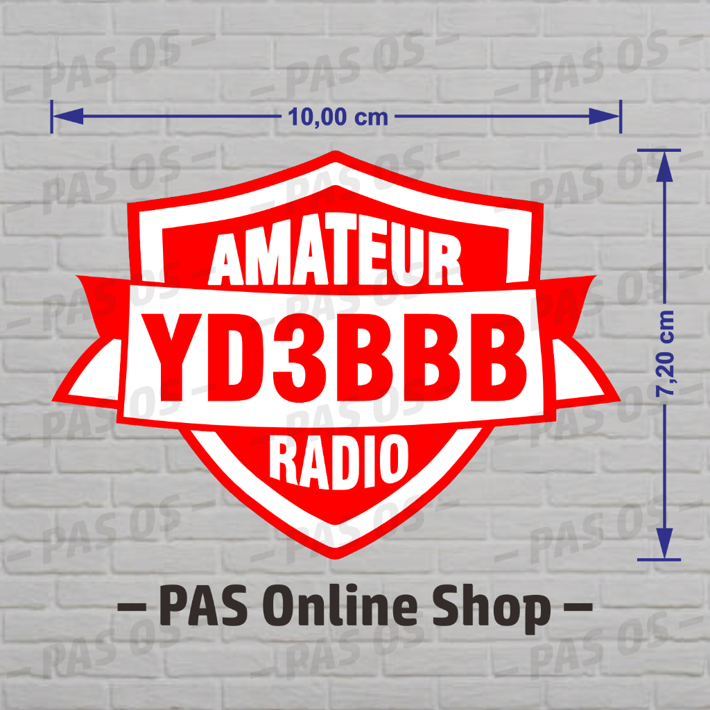 Jual STICKER ORARI CUSTOM AMATEUR RADIO UKURAN 10 X 7,2 | Shopee Indonesia