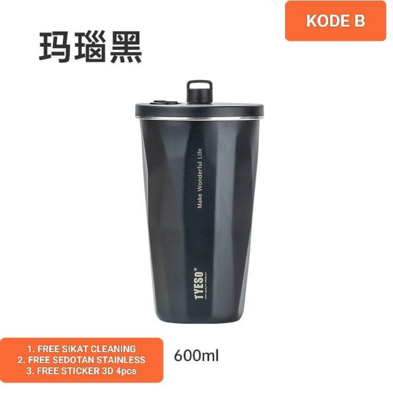 Jual TUMBLER TYESO VIRAL ORIGINAL 100% IMPORT BISA DENGAN BELT/TIDAK DAN STICKER DAN GRADASI DAN ...