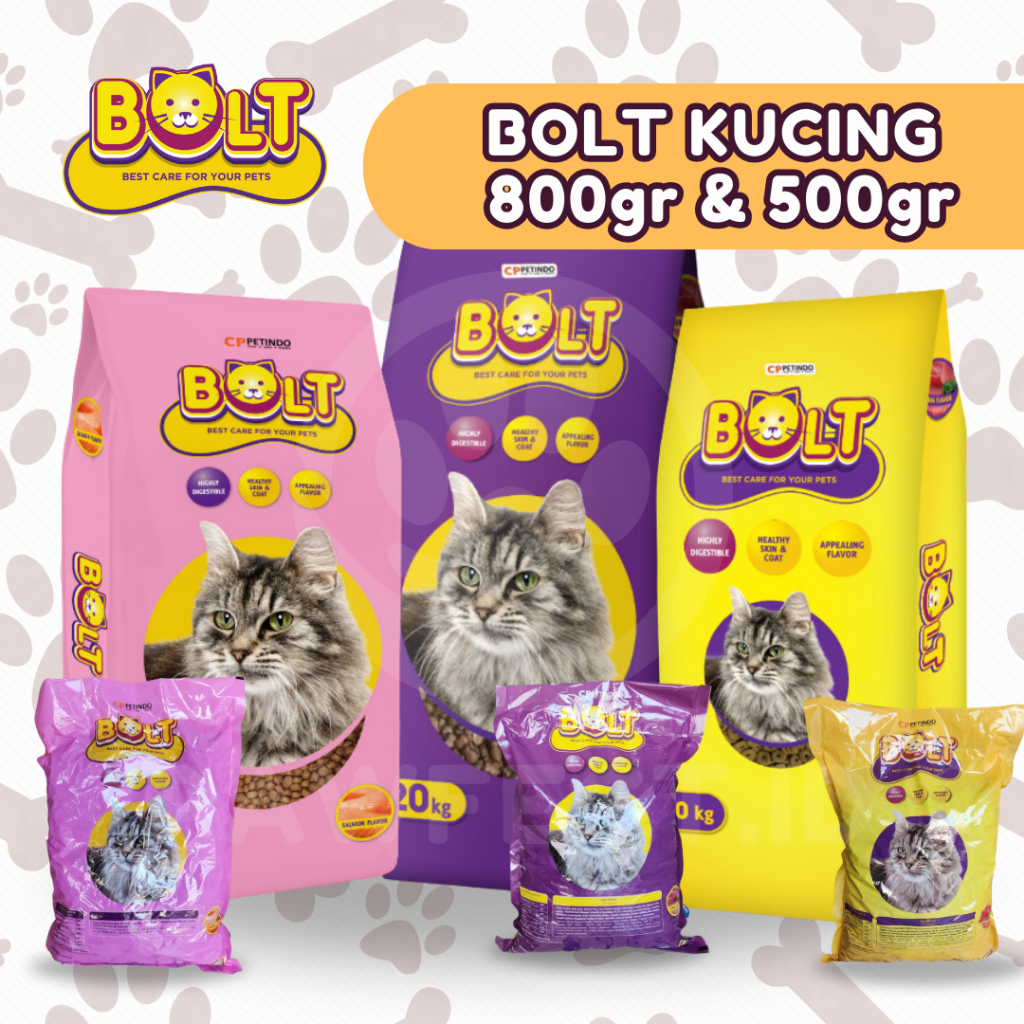 Jual BOLT KUCING TUNA/SALMON KIBBLE IKAN DONAT SALMON 800GR/500GR ...