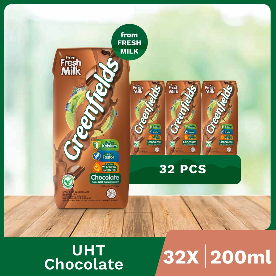Jual x1 Karton Greenfields 200mL UHT Chocolate 200 mL [Lebih Hemat ...
