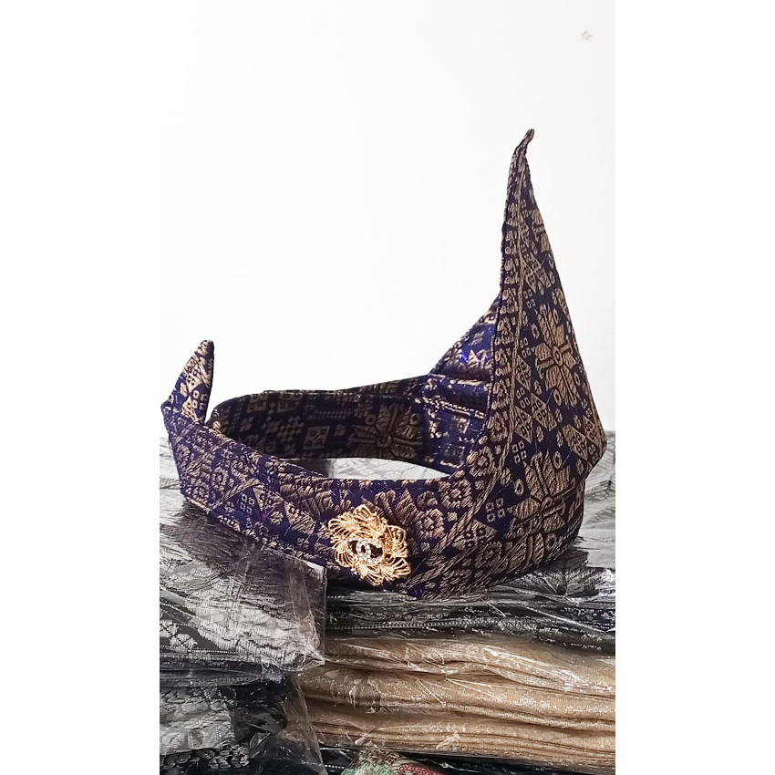 Jual premium tanjak/destar/tengkolok melayu full songket | Shopee Indonesia