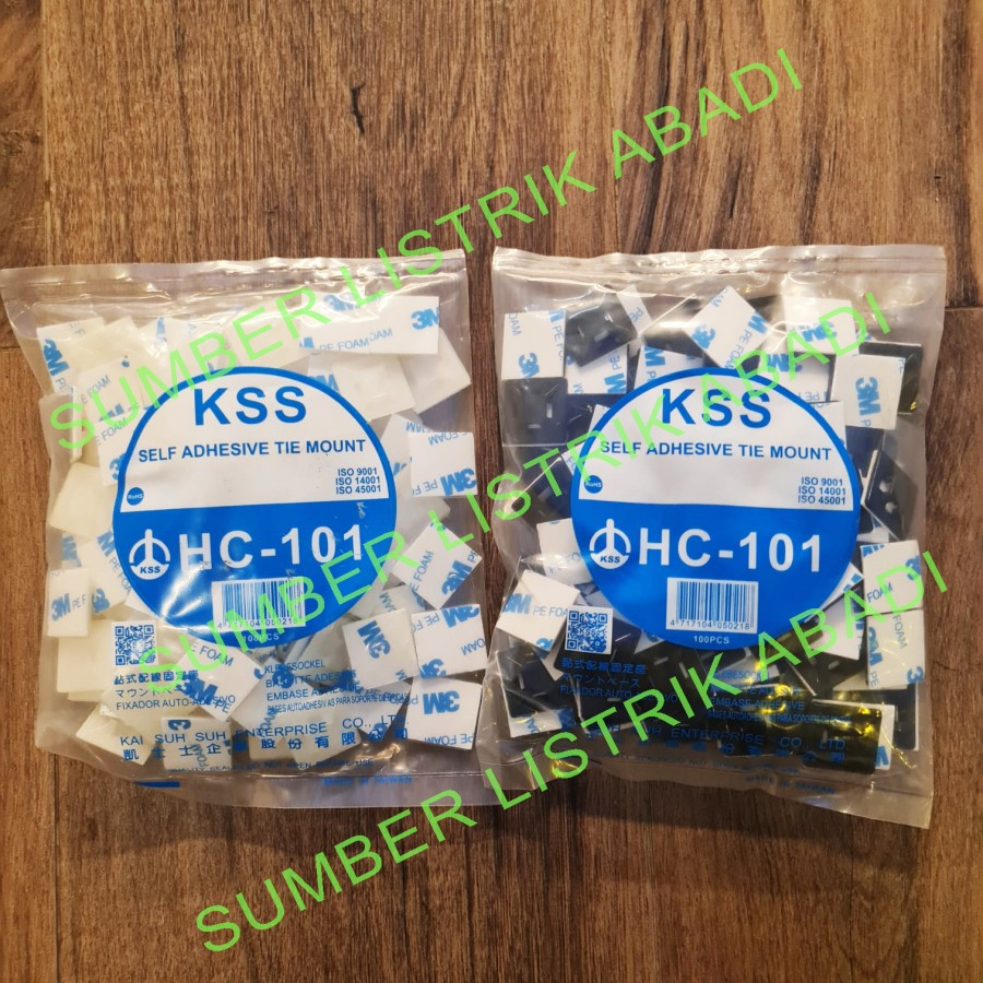 Jual KSS Self Adhesive Tie Mount HC 101 (perekat 3M) | Shopee Indonesia