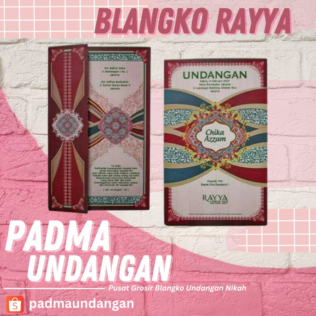 Jual Blangko Undangan Rayya 327 | Pusat Grosir Blangko | Padma Undangan ...