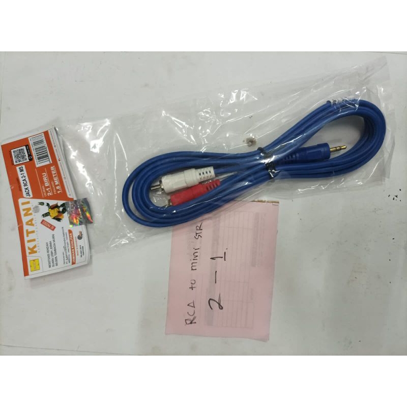 Jual kabel audio kitani Rca 1-2, 2-2, 3-3 | Shopee Indonesia
