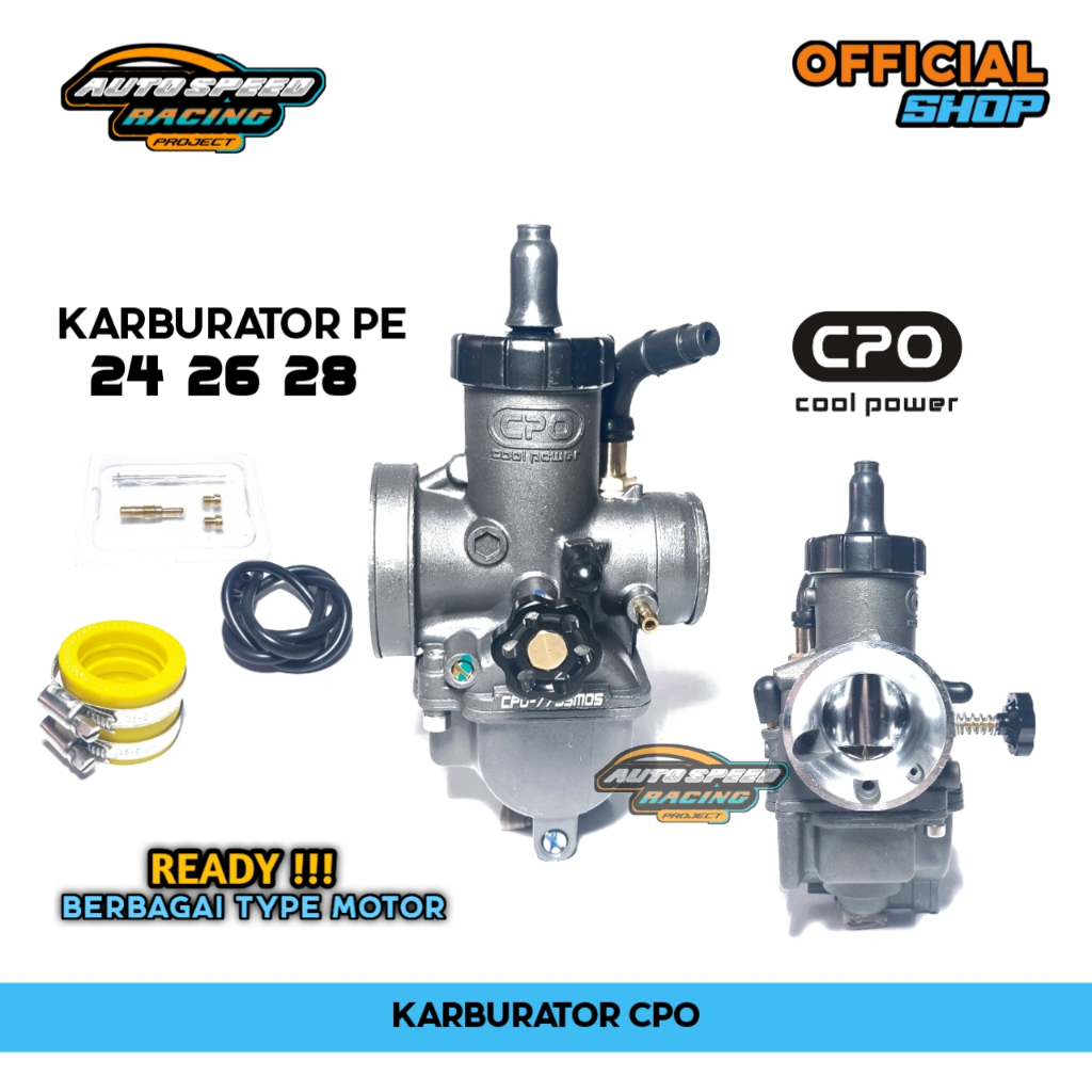 Jual Karburator PE 24 26 28 CPO Cool Power Black Series Semua Jenis Motor Karbu | Shopee Indonesia