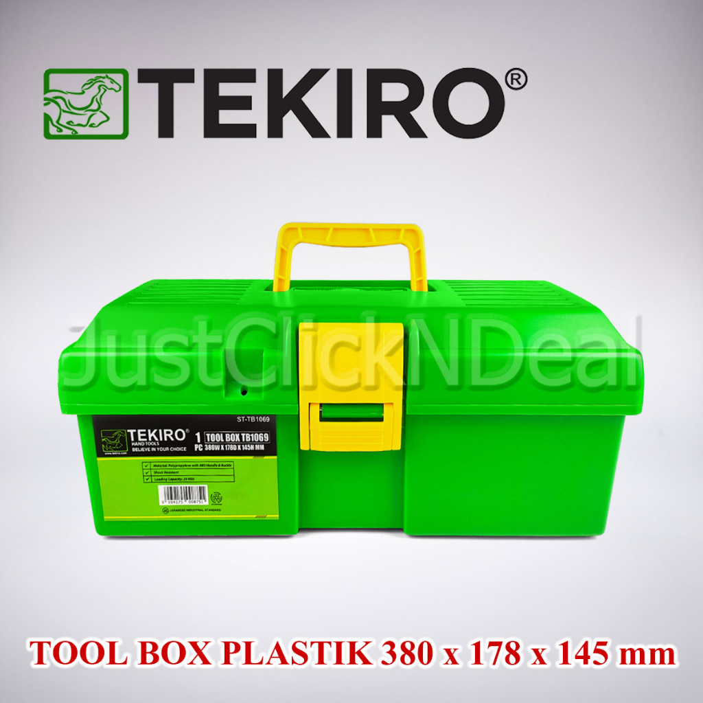 Jual TEKIRO Tool Box Plastik 2 Tingkat 380 x 178 x 145 mm Kotak ...