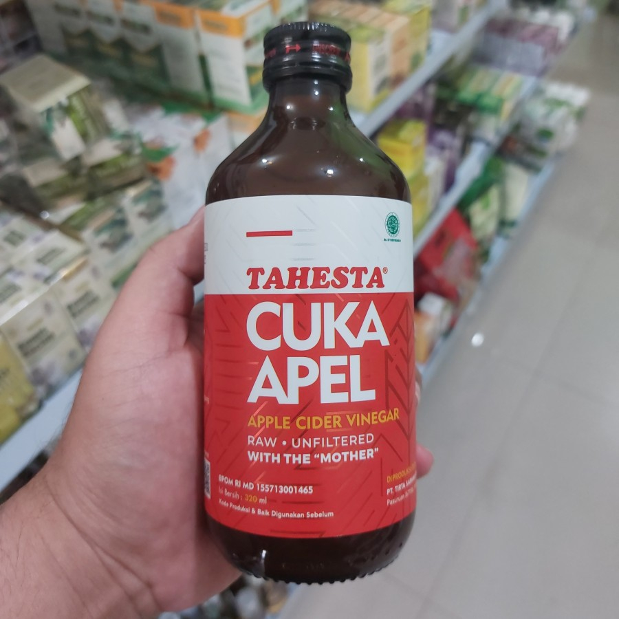 Jual Cuka Apel Tahesta 320ml Original Apple Cider Vinegar Unfiltered ...