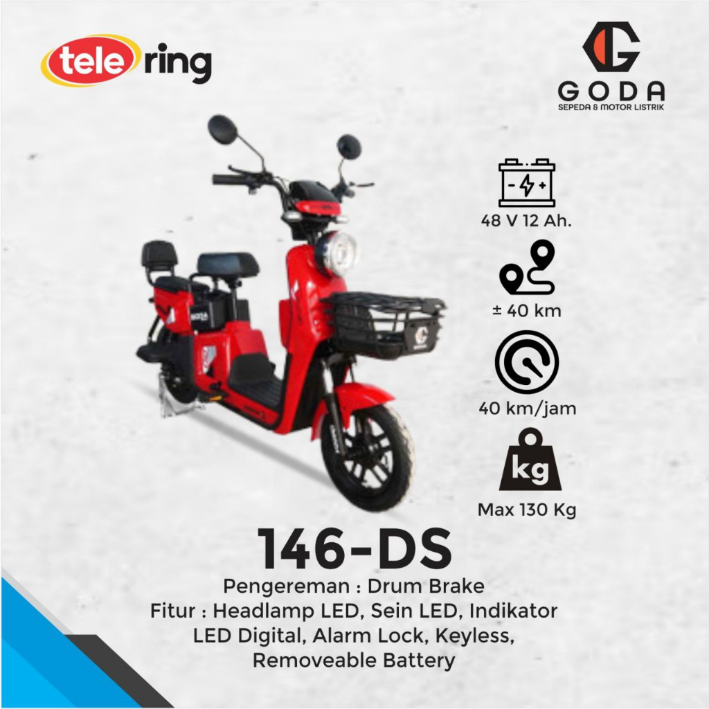 Jual SEPEDA LISTRIK GODA 146-DS | Shopee Indonesia