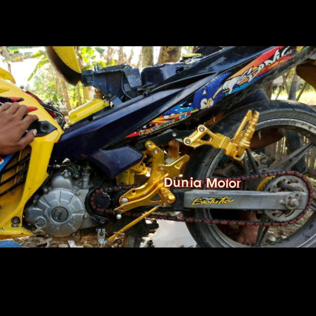 Jual KOMPLIT footstep underbone jupiter mx king 150 / new jupiter mx ...