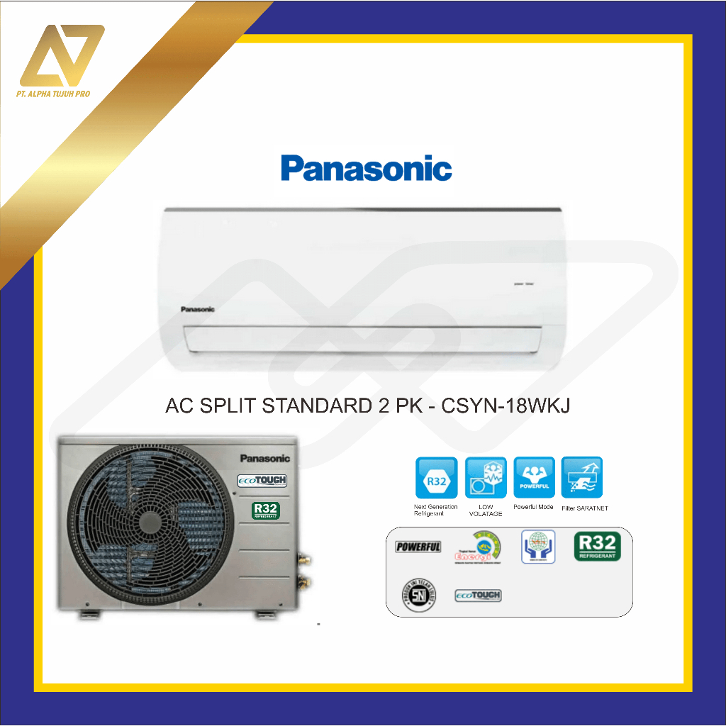 Jual AC PANASONIC 2 PK STANDARD CSYN-18WKJ-AC SPLIT | Shopee Indonesia