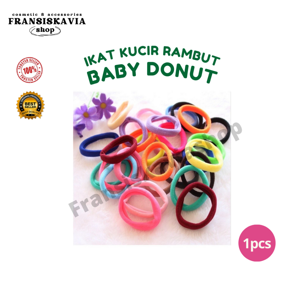 Jual IKAT KUCIR RAMBUT BABY DONUT MURAH | Shopee Indonesia