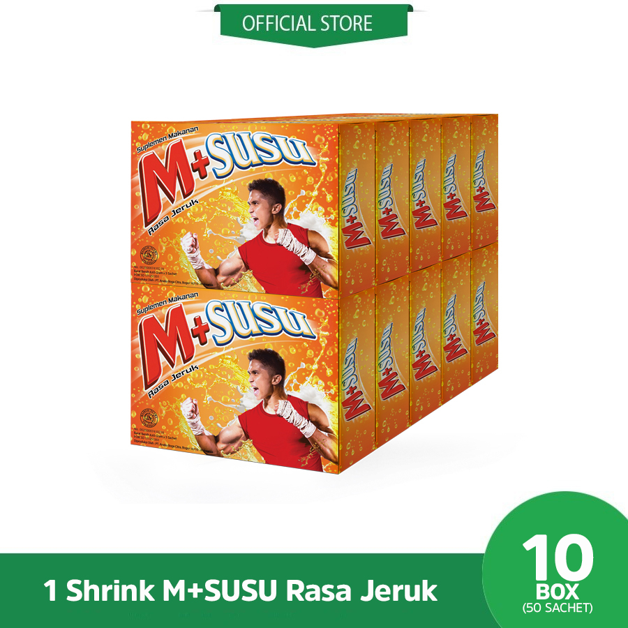 Jual M+Susu Rasa Jeruk (10 Box) | Shopee Indonesia