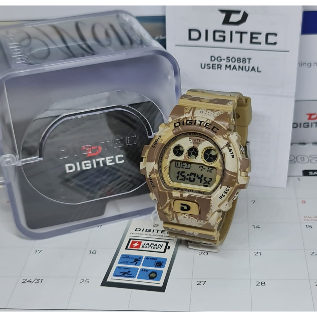 Jual JAM TANGAN DIGITEC DG 5088T DIGITAL ARMY ORIGINAL ANTI AIR ( 4W ...