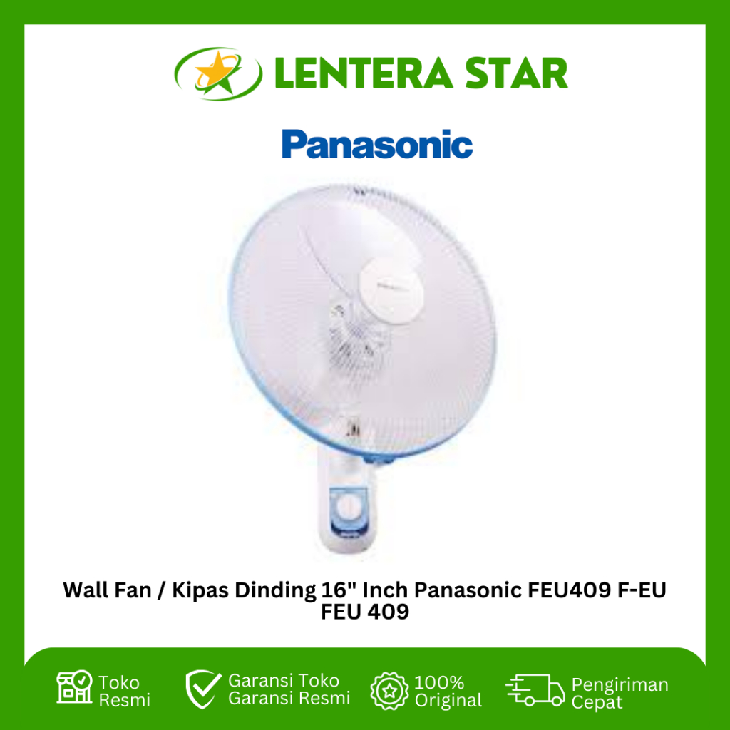 Jual Wall Fan / Kipas Dinding 16" Inch Panasonic FEU409 F-EU FEU 409 ...