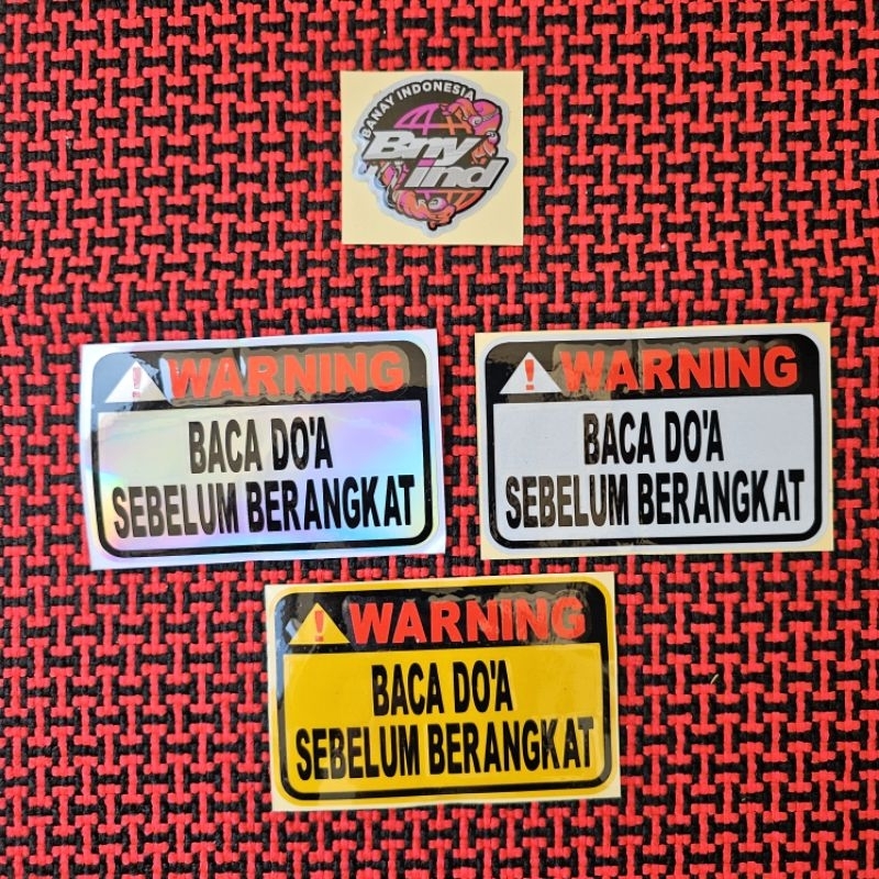 Jual Stiker Sticker WARNING YANG PINJAM ISI BENSIN Dll Cutting | Shopee ...