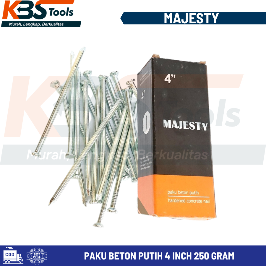 Jual Paku Beton Baja Putih Majesty 4 Inch Paku Cor Tembok 4" 10 Cm ...