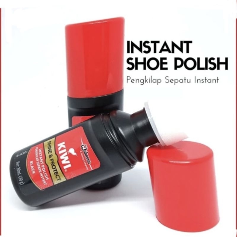 Jual Kiwi Semir Sepatu Cair Instant Shine & Protect Polish 30ml | Shopee Indonesia